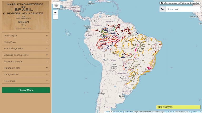 Plataforma Nimuendajú mostra a diversidade indígena brasileira em mapa ...